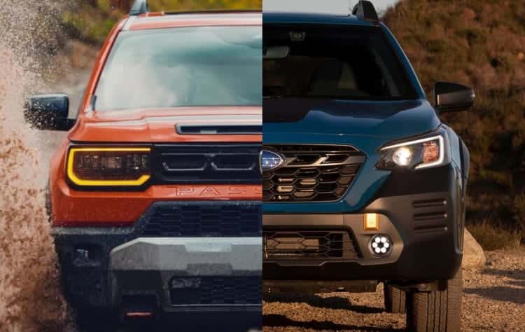 2025 Subaru Outback Wilderness vs. 2026 Honda Passport TrailSport ...