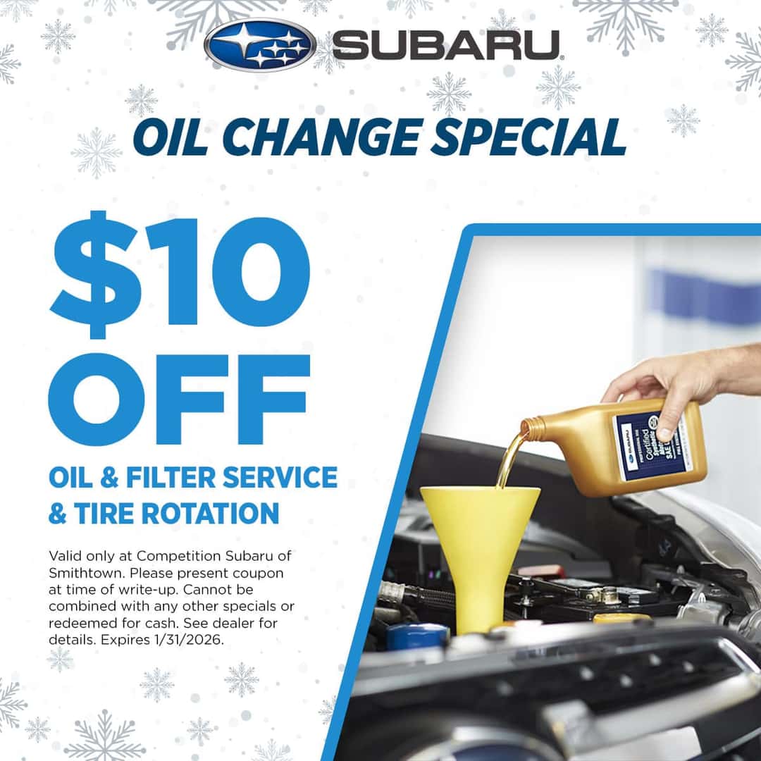 Subaru Service Specials | Competition Subaru of Smithtown NY