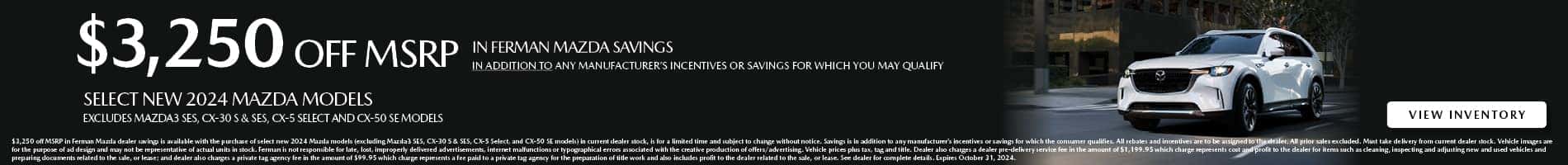 367 New Mazda Cars, SUVs in Stock | Ferman Mazda Of Brandon