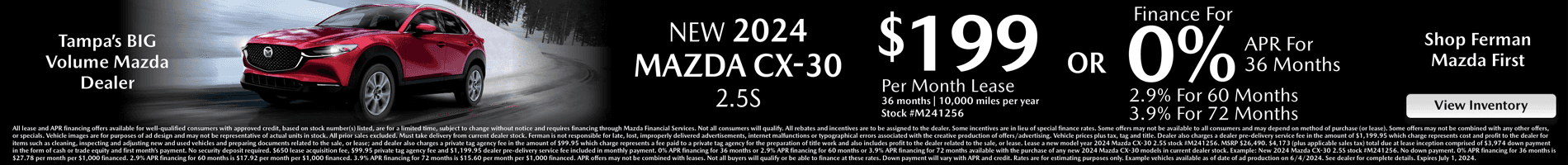 New Cars Trucks SUVs in Stock - Brandon | Ferman Mazda Of Brandon