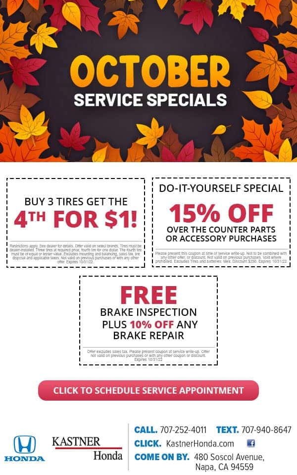 Auto Service Specials | Kastner Honda near Vallejo