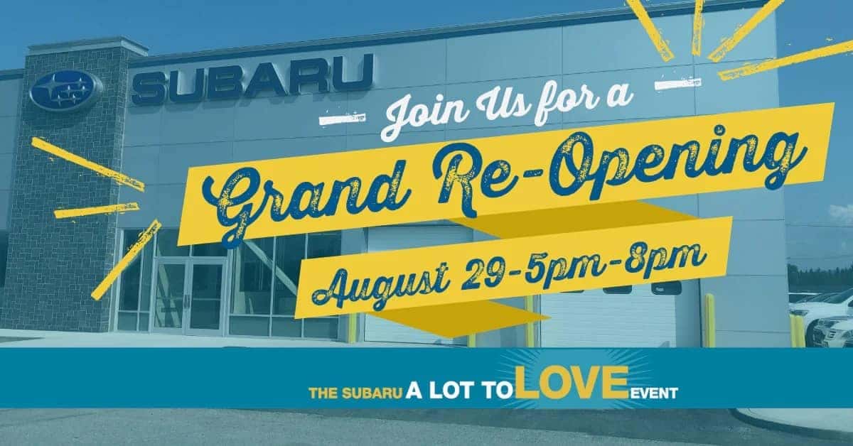 Grand Re-Opening Event | Kendall Subaru of Fairbanks