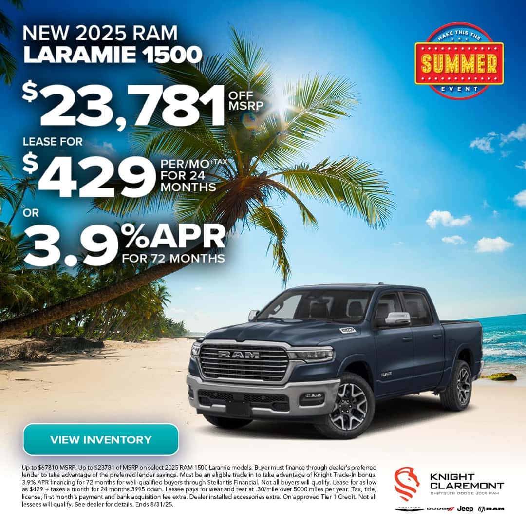 New Vehicle Offers | Knight Claremont Chrysler Dodge Jeep Ram