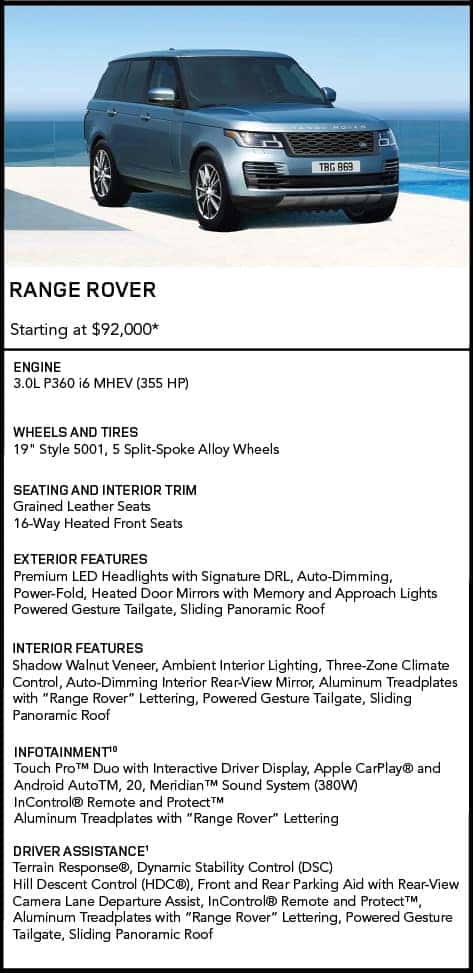 Land Rover Trim Comparisons | Land Rover Naperville