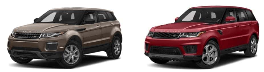 2019 Range Rover Evoque vs. Range Rover Sport | Land Rover Naperville