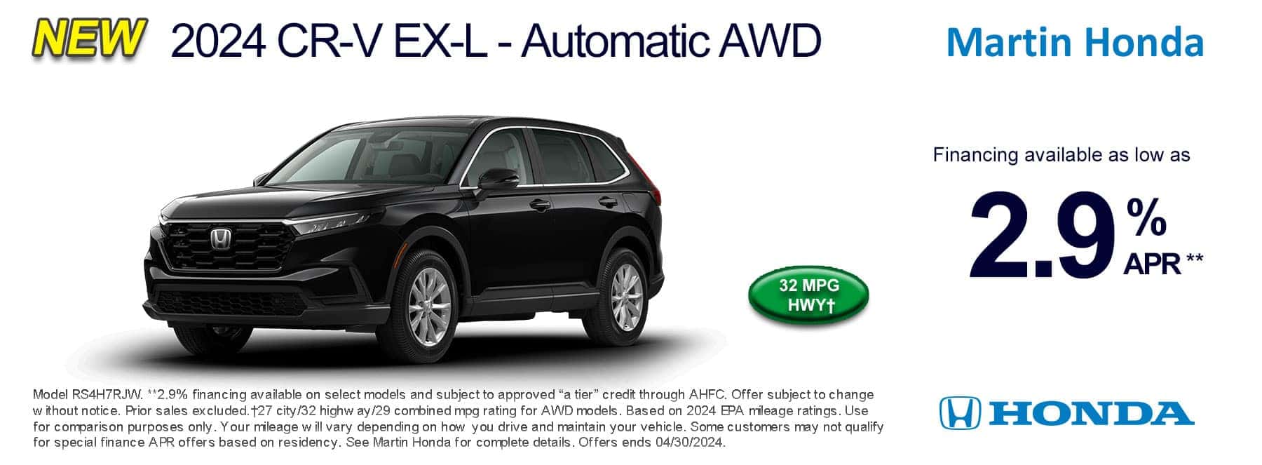 Dealer Specials | Martin Honda