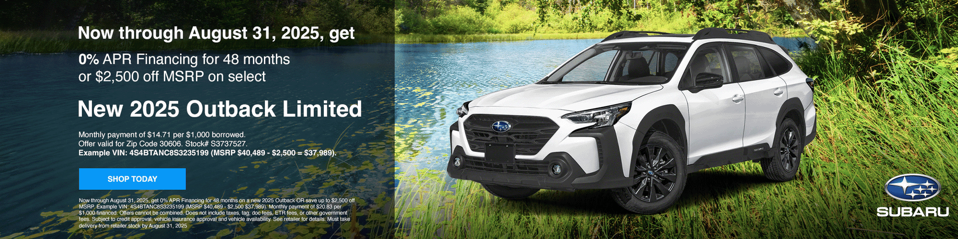 Your New Athens, GA, Subaru Dealership & Service Center