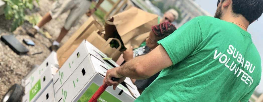 What kinds of environmental partnerships & initiatives does Subaru have?