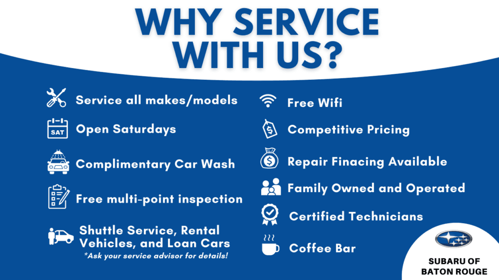Schedule Auto Service and Maintenance | Subaru of Baton Rouge