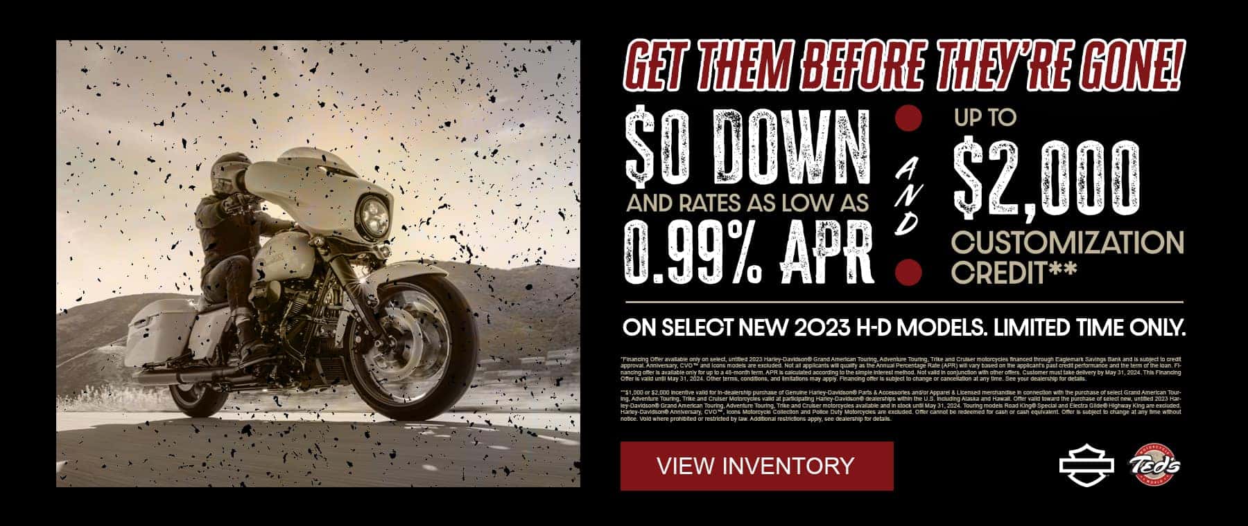 Ted's H-D Low APR and Customization Credit Sales Event | Ted's ...